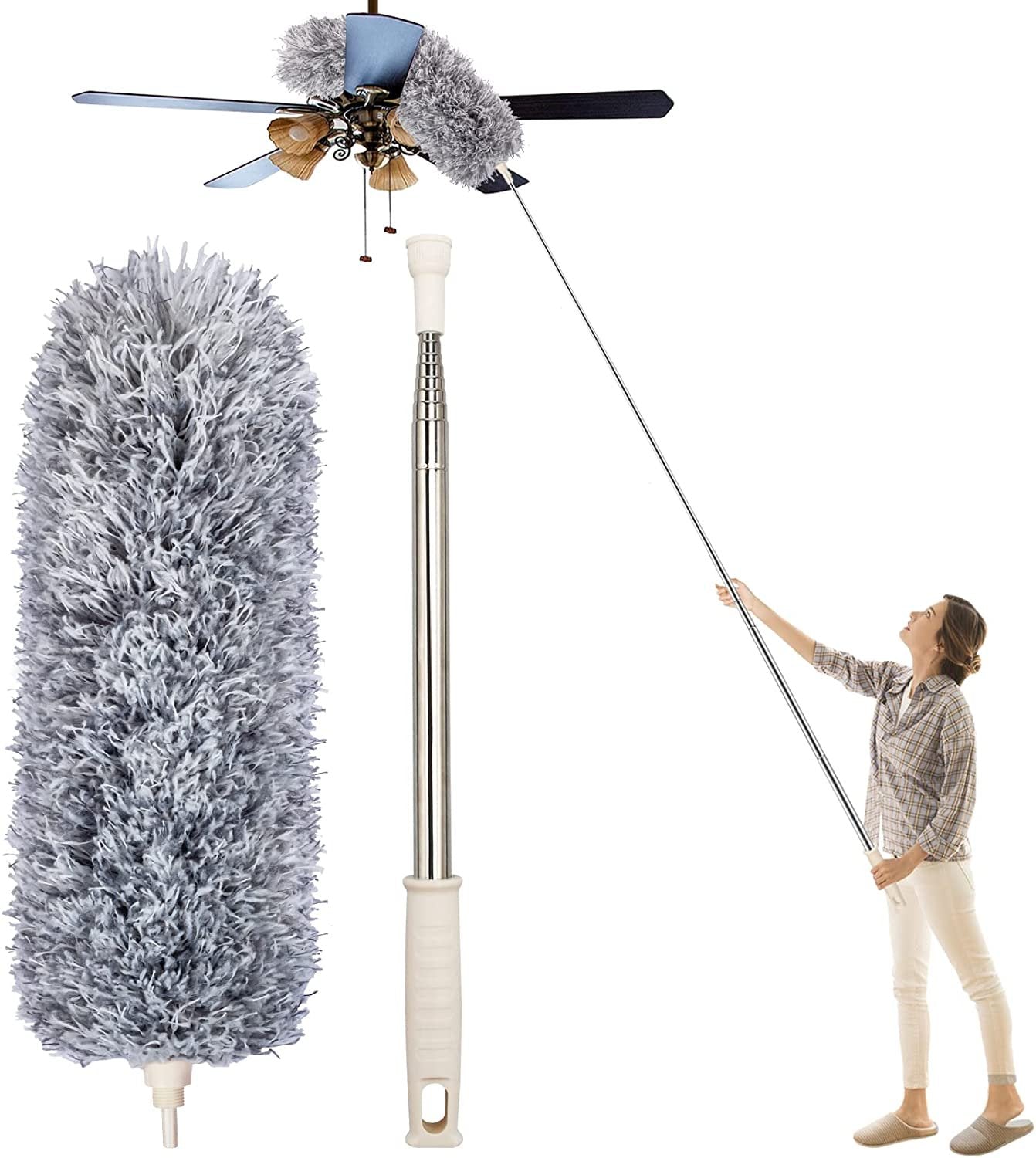 🌟🌟Plumeau Microfibre Rétractable, Lavable et Incurvé – countdiss